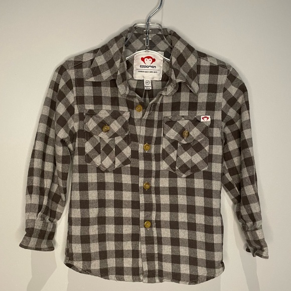 Appaman | Shirts & Tops | Appaman Button Down Gray Flannel Shirt 4t ...